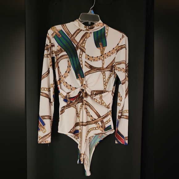 privy | Tops | Privy Womens Long Sleeve Bodysuit Style Blouse M Or L ...